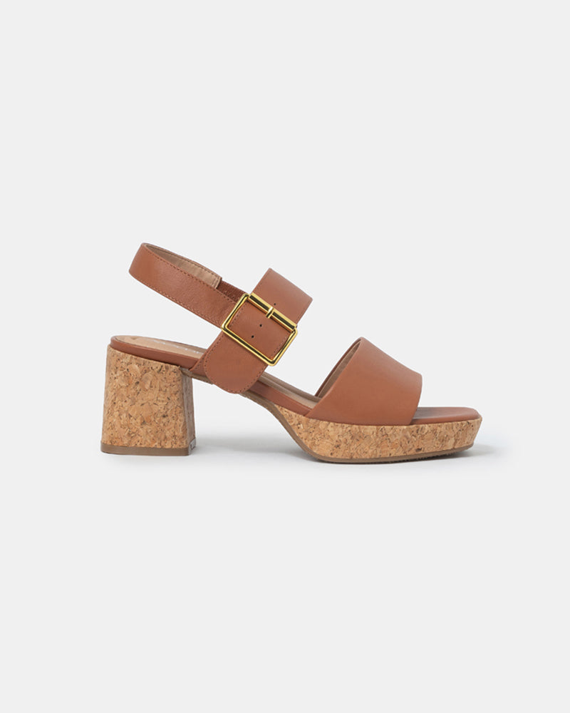 Monroe Two-Strap Platform Sandals | Wide Heels For Bunions | Wydr