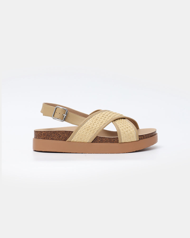 Wide-Fit Monti Criss-Cross Sandals | Comfort & Style